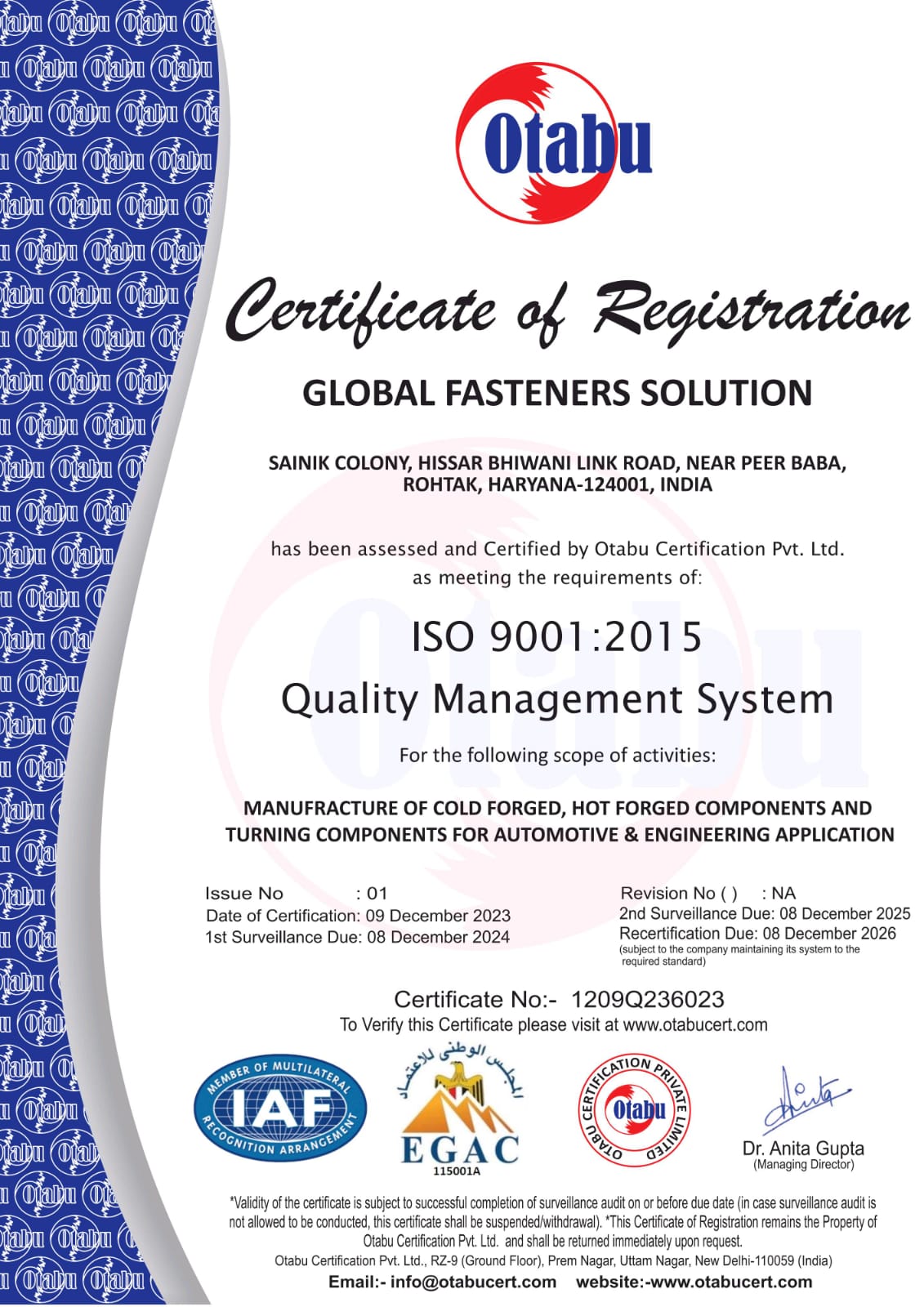 Quality - GLOBAL FASTENERS SOLUTION